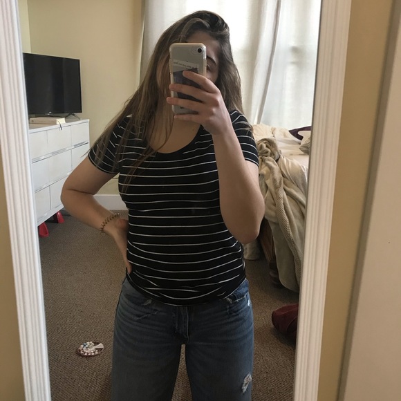 H&M | Tops | Hm Basic Tee | Poshmark